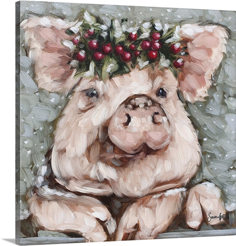 Holiday Pig | Great Big Canvas