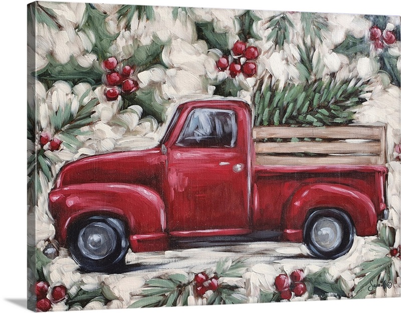 Holly Jolly Truck | Great Big Canvas
