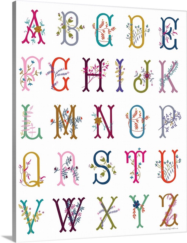 In The Garden Alphabet Wall Art, Canvas Prints, Framed Prints, Wall ...