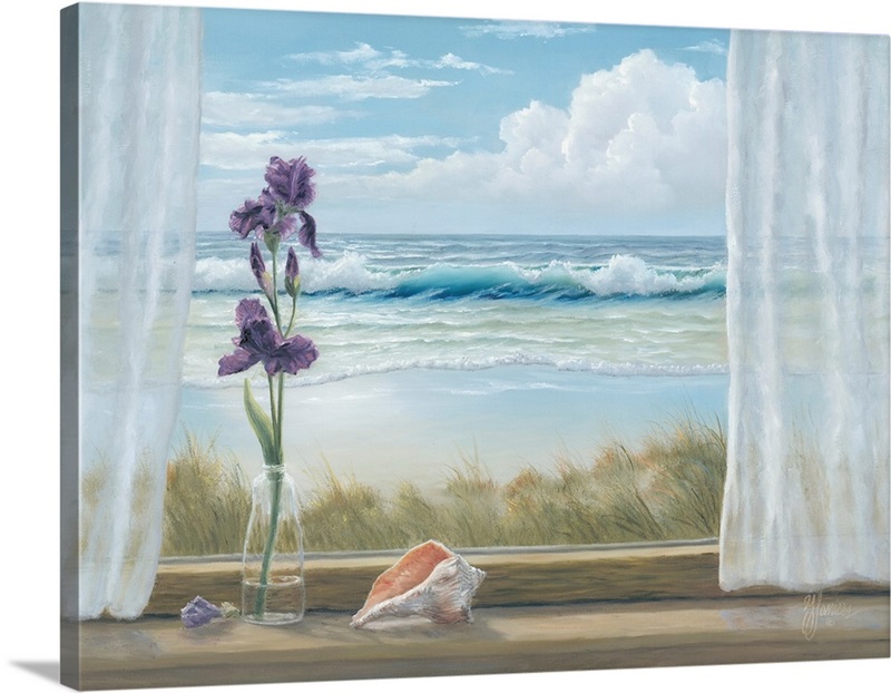 Irises On Windowsill | Great Big Canvas