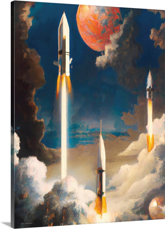 Rockets In The Sky | Great Big Canvas