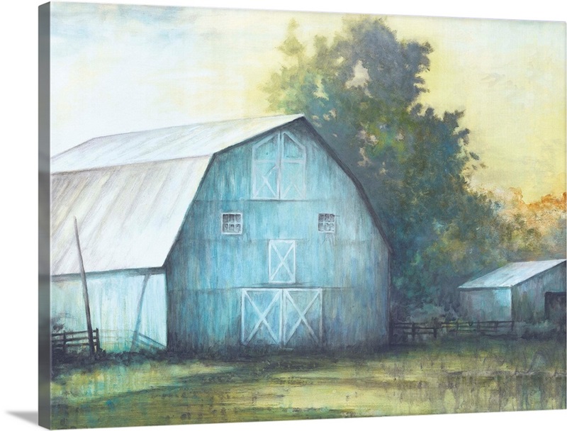 Rustic Blue Barn | Great Big Canvas