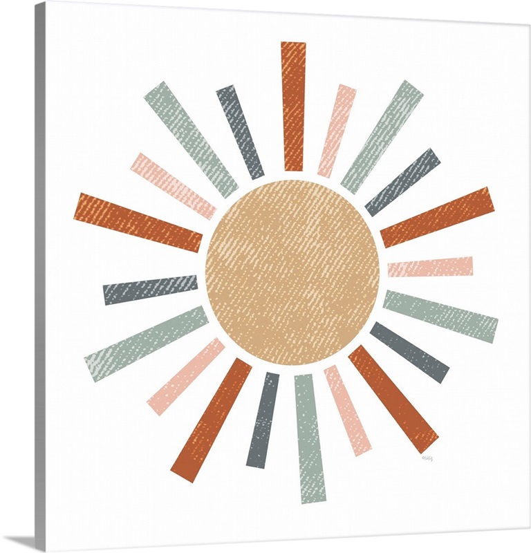Rustic Rainbow Sun | Great Big Canvas