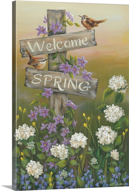 Welcome Spring Wall Art, Canvas Prints, Framed Prints, Wall Peels ...