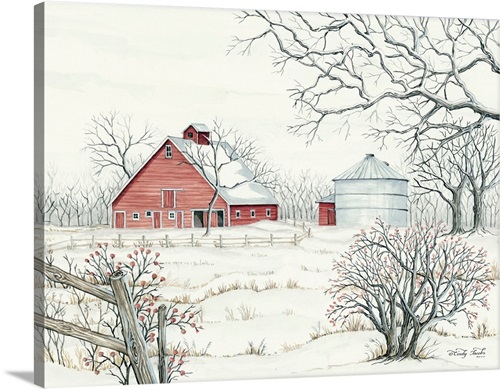 Winter Barn | Great Big Canvas