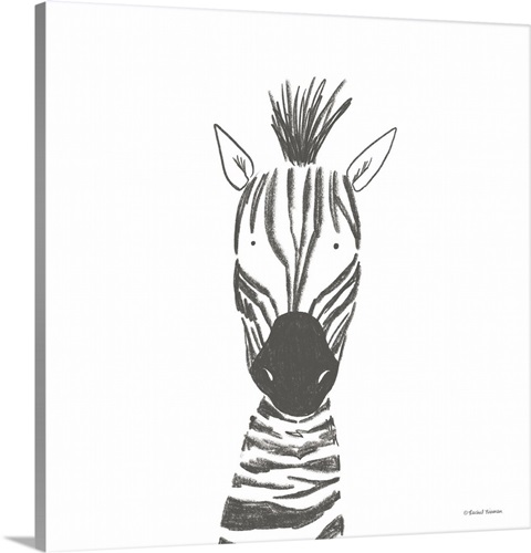 Zebra Line Drawing | Great Big Canvas