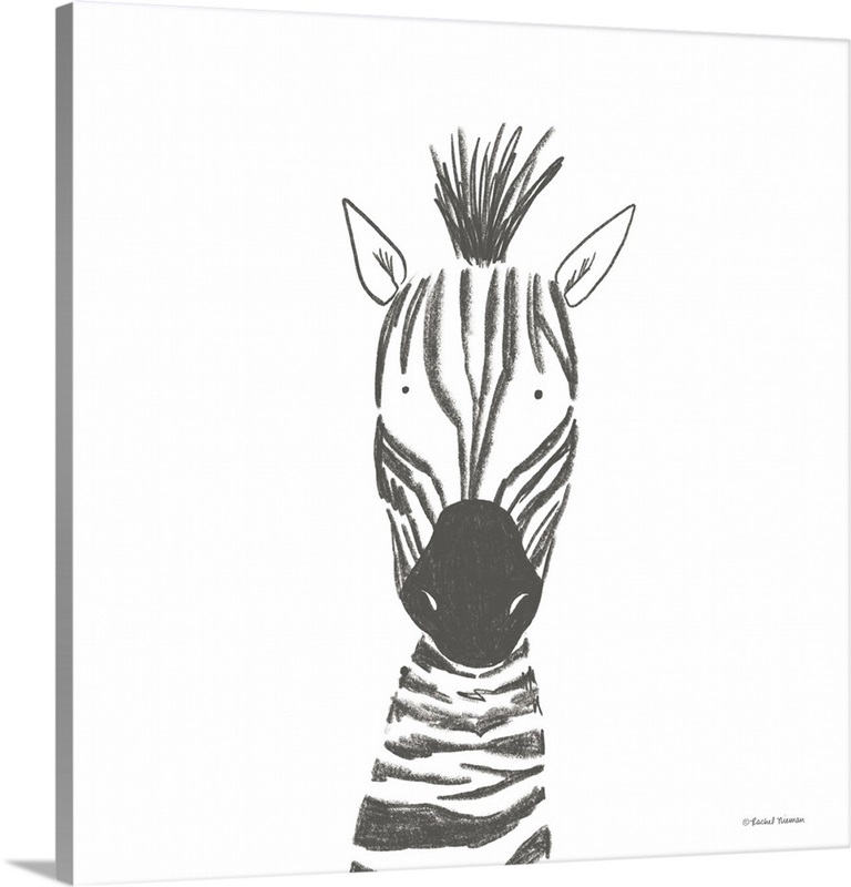 Zebra Line Drawing | Great Big Canvas