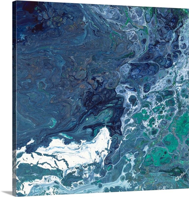 Aqua Flow III | Great Big Canvas
