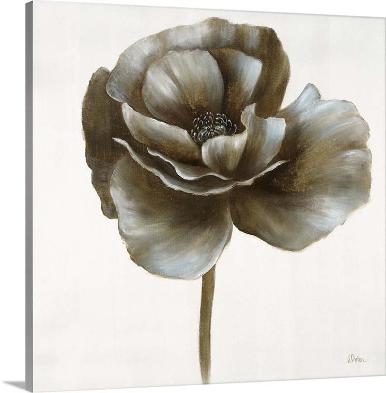Golden Aged Poppy II | Great Big Canvas