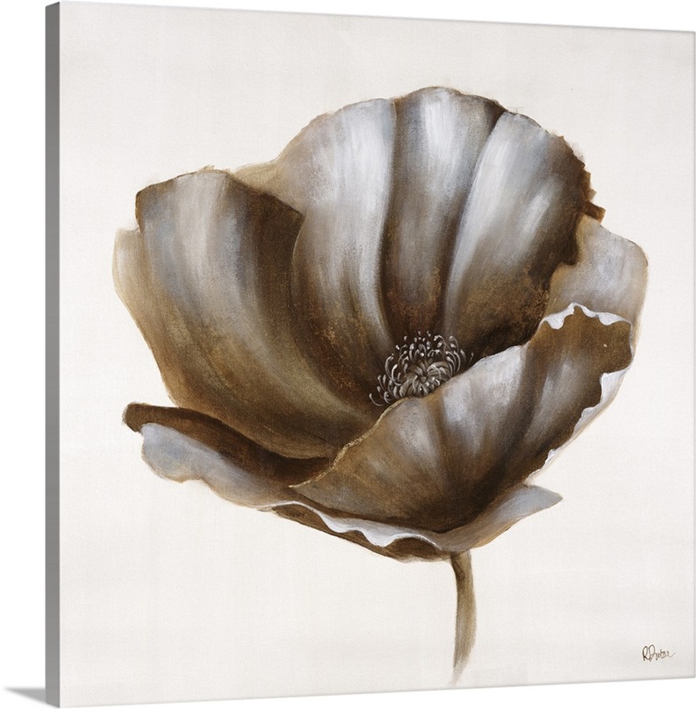 Golden Aged Poppy IV | Great Big Canvas