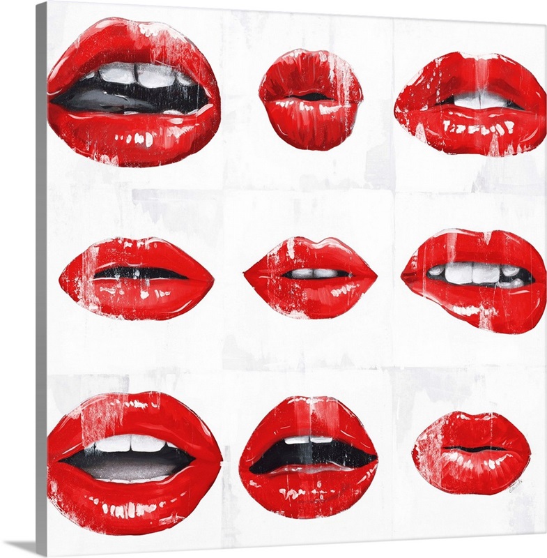 Lip Service (Red) | Great Big Canvas
