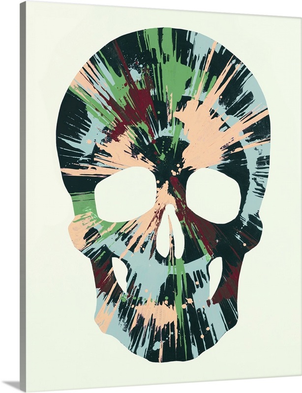 Skull Splatter IV | Great Big Canvas