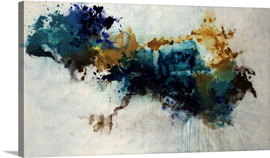 Teal Splat Wall Art, Canvas Prints, Framed Prints, Wall Peels | Great ...