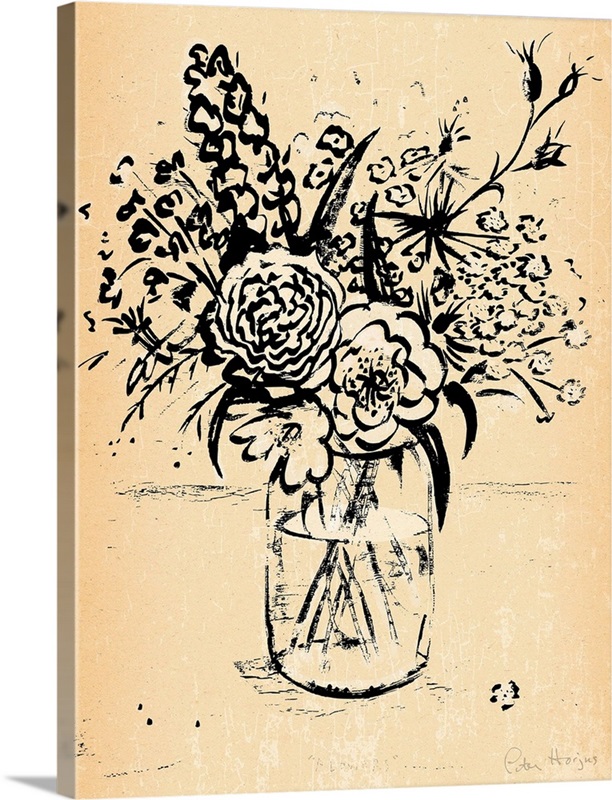 1940's Bouquet of Flowers | Great Big Canvas