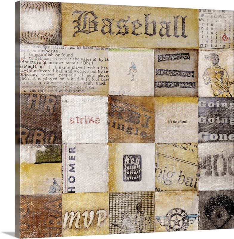 Baseball Collage | Great Big Canvas