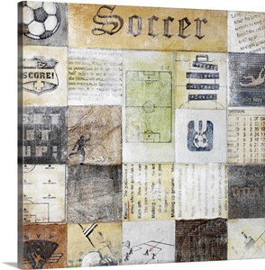 Soccer Collage Wall Art, Canvas Prints, Framed Prints, Wall Peels ...