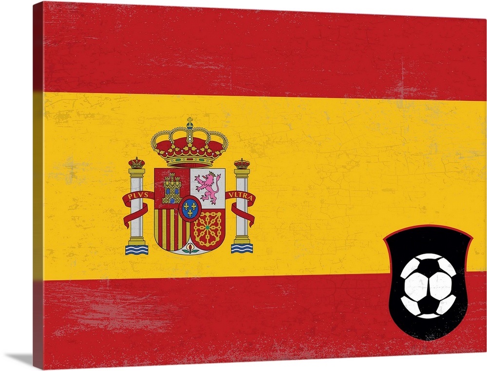 Soccer Flag, Spain Wall Art, Canvas Prints, Framed Prints, Wall Peels ...