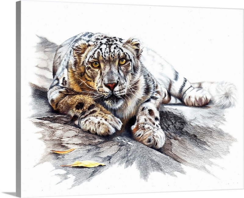 Snow Leopard, Ethereal Spirit | Great Big Canvas