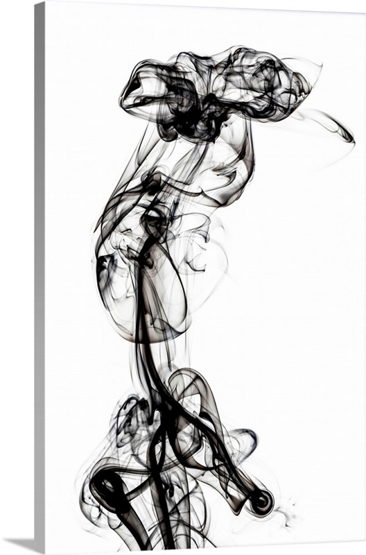 Abstract Black Smoke - Chimera Woman | Great Big Canvas