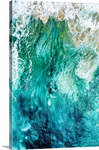 Aerial Summer - Aqua Waves | Great Big Canvas