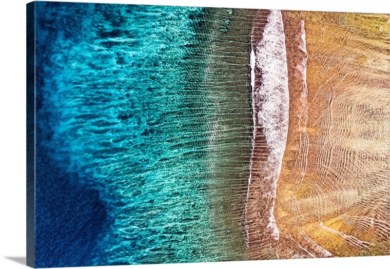 Aerial Summer - The Ocean Iris | Great Big Canvas