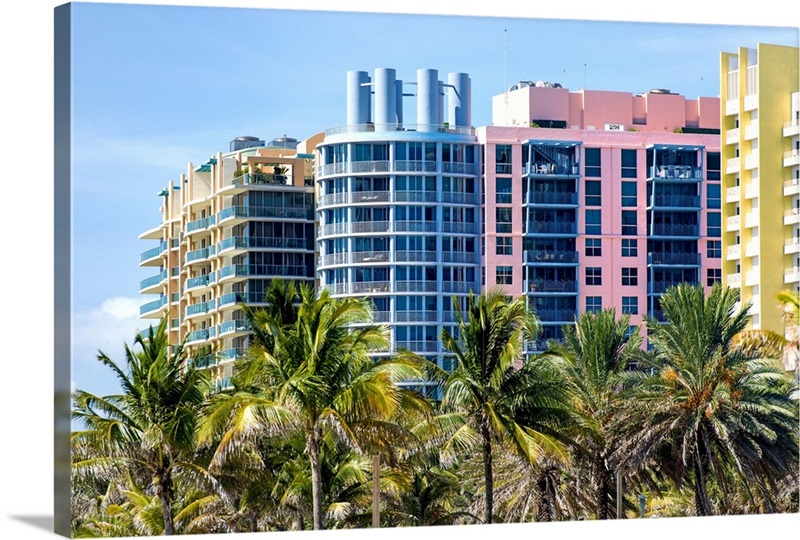 Art Deco Colors, Architecture of Miami Beach | Great Big Canvas