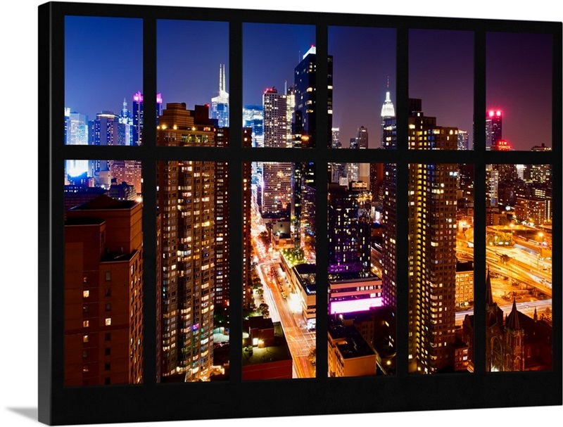 Beautiful View from a Window in Manhattan | Great Big Canvas