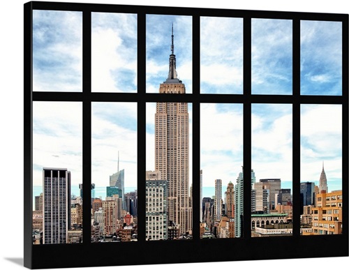 Beautiful View from a Window in Manhattan | Great Big Canvas