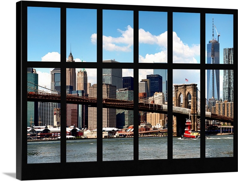 Beautiful View from a Window in Manhattan | Great Big Canvas
