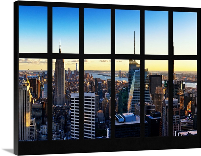 Beautiful View from a Window in Manhattan | Great Big Canvas