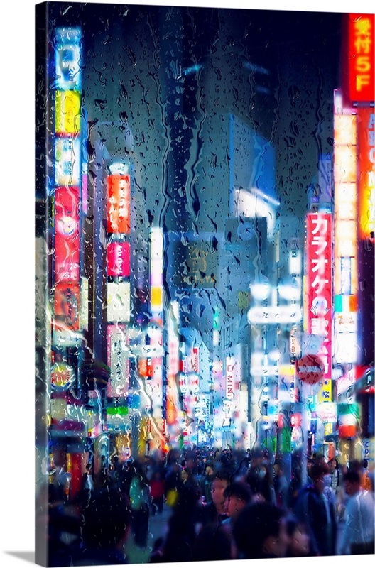 Behind The Window - Midnight Blue | Great Big Canvas