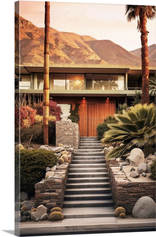 California Dreaming - Palm Springs Mid Century | Great Big Canvas