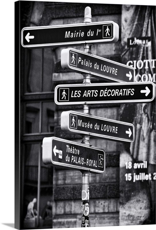 Directional Signs, Paris, France | Great Big Canvas
