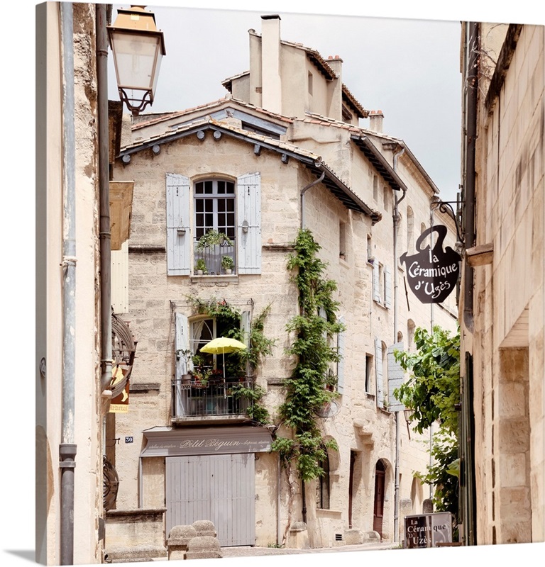 France Provence Square Collection - Provencal Building | Great Big Canvas