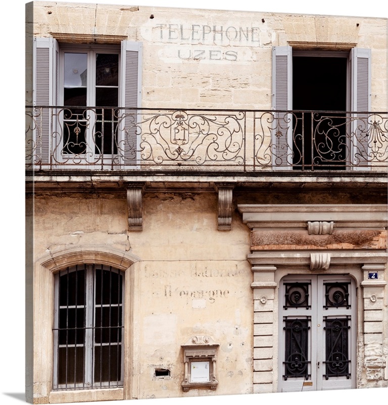 France Provence Square Collection - Typical Provencal Facade II Wall ...