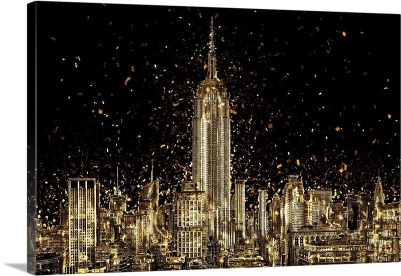Golden Collection - Manhattan Skyline | Great Big Canvas