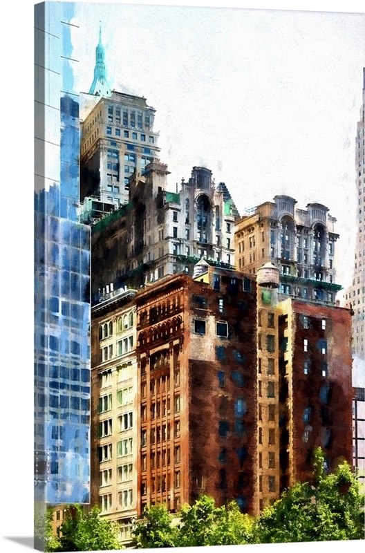 Manhattan Buildings III, NYC Painting Series | Great Big Canvas