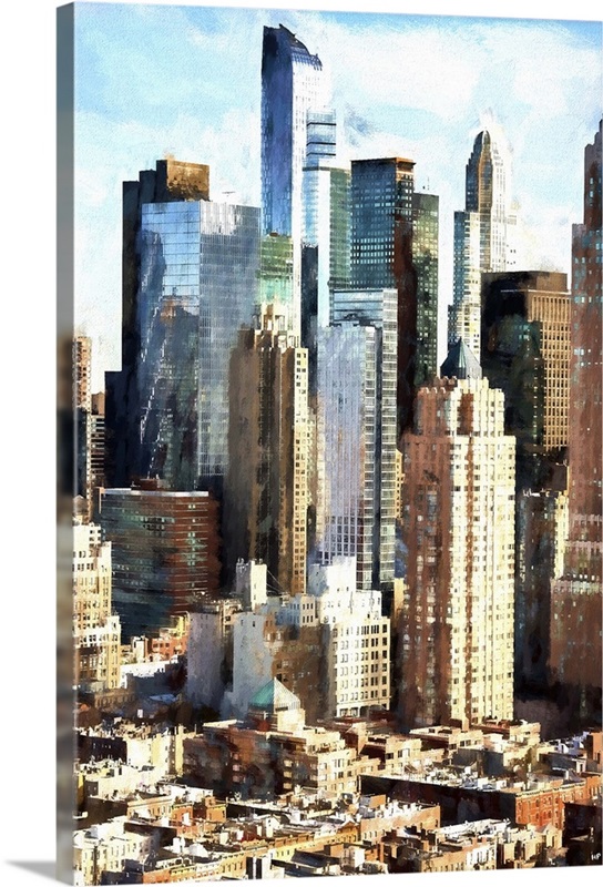 Manhattan Buildings, NYC Painting Series | Great Big Canvas