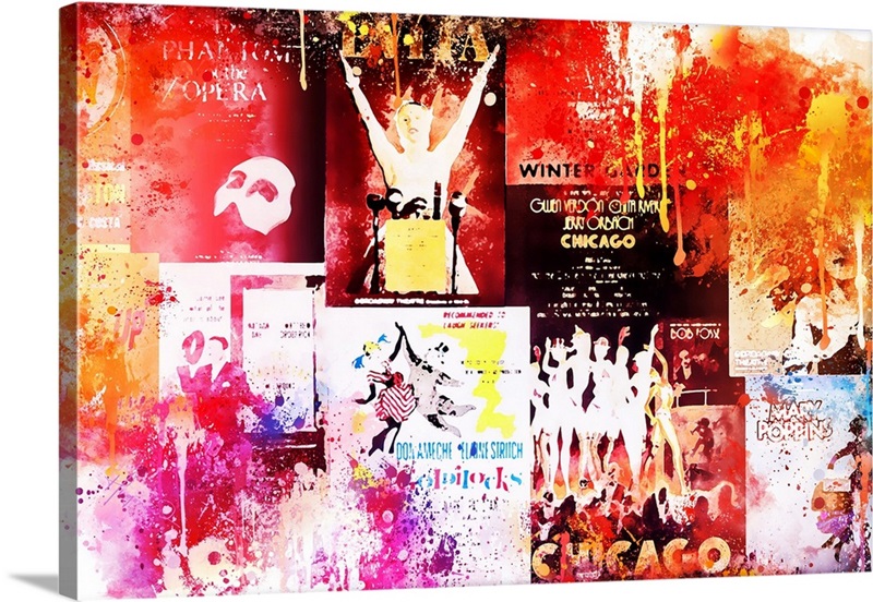 NYC Watercolor Collection - Broadway Shows IV | Great Big Canvas