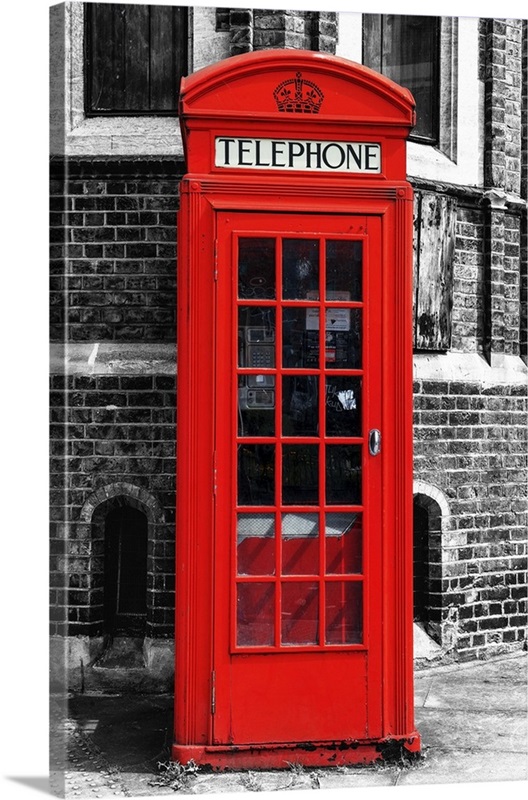 Red Phone Booth in London | Great Big Canvas
