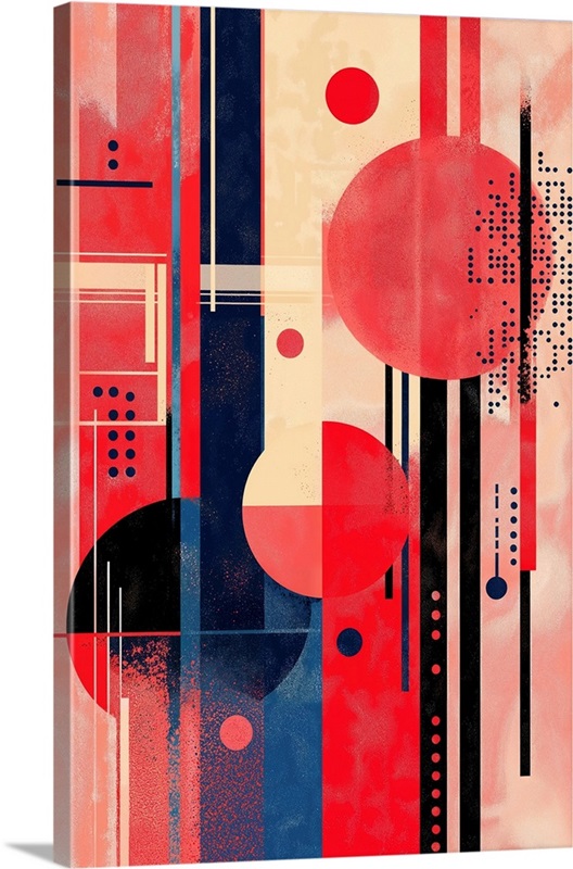 Retrometric - Modern Red II | Great Big Canvas