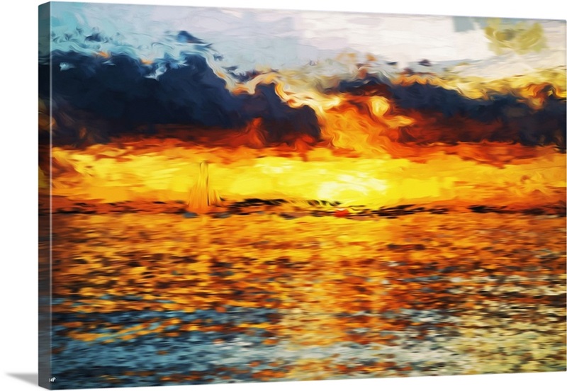 Sea Sun, Oil Painting Series | Great Big Canvas