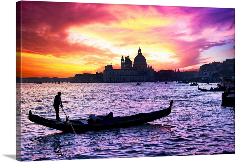 Venetian Sunlight - Majestic Indigo Sunset | Great Big Canvas