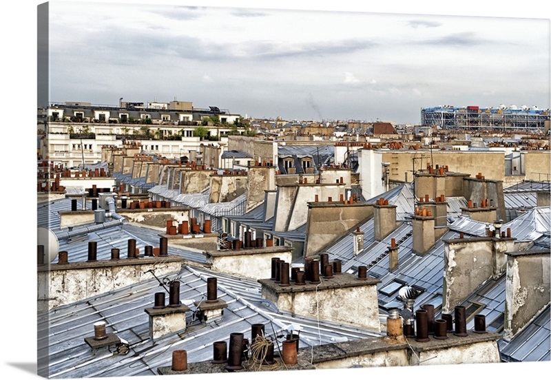 View over the Rooftops of Paris | Great Big Canvas
