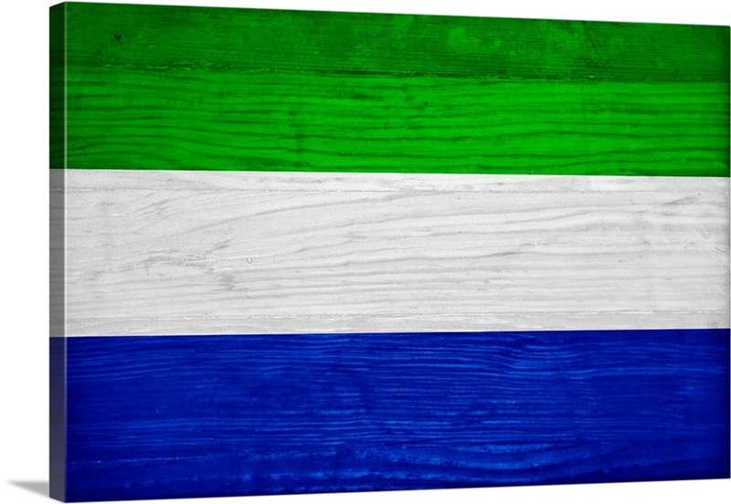 Wood Sierra Leone Flag, Flags Of The World Series | Great Big Canvas
