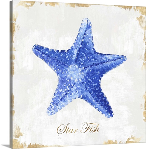Blue Starfish Wall Art, Canvas Prints, Framed Prints, Wall Peels ...