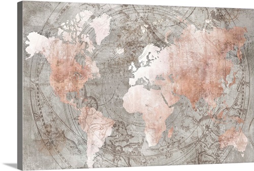 Celestial World Map | Great Big Canvas
