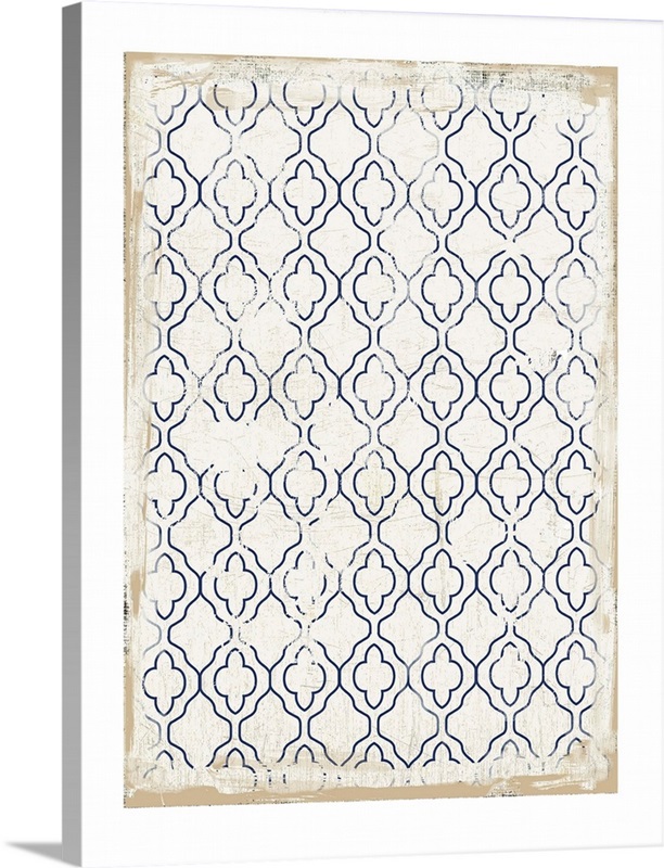 Navy Geo II | Great Big Canvas