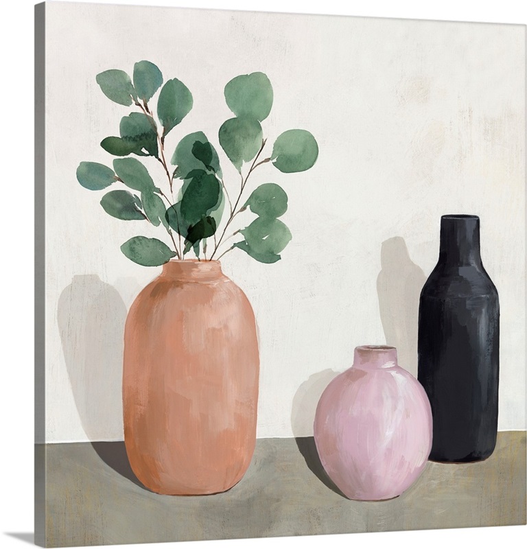 Three Vases Wall Art, Canvas Prints, Framed Prints, Wall Peels | Great ...