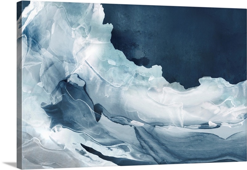 Wave Of Blue Ice | Great Big Canvas